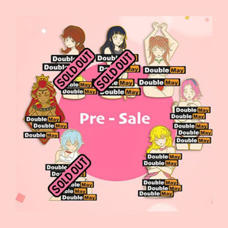 SEXY Cosplay moe Hard Enamel Pins 4.0sexy Pinpin Collectionenamel ...