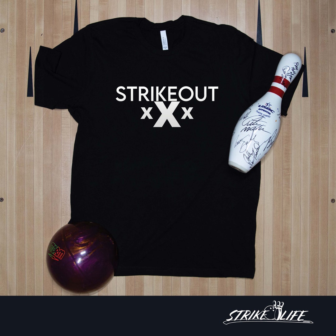 STRIKEOUT | Grafisches Bowling Shirt | Bowling T-Shirt | Bowlers Shirt ...