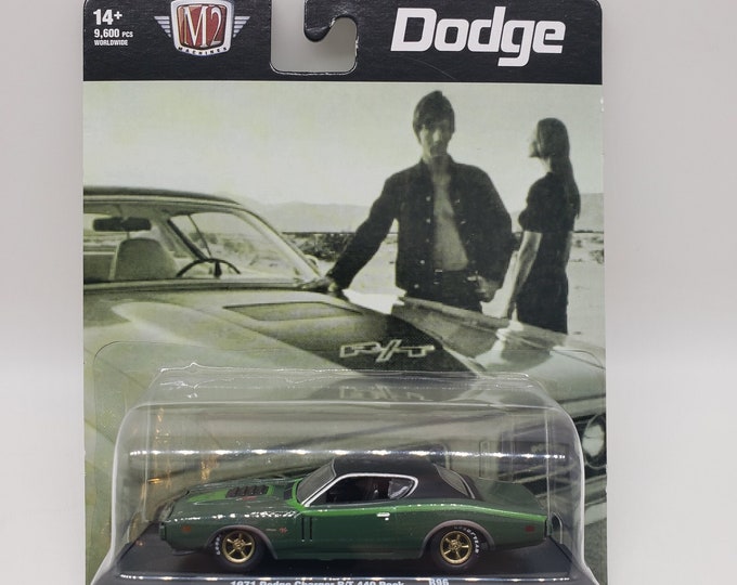 1971 Dodge Charger R/T 440 Pack Green M2 Machines Dodge Muscle Car ...