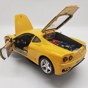 Bburago Ferrari 360 Modena Yellow Perfect Birthday Gift Collectible 118 ...