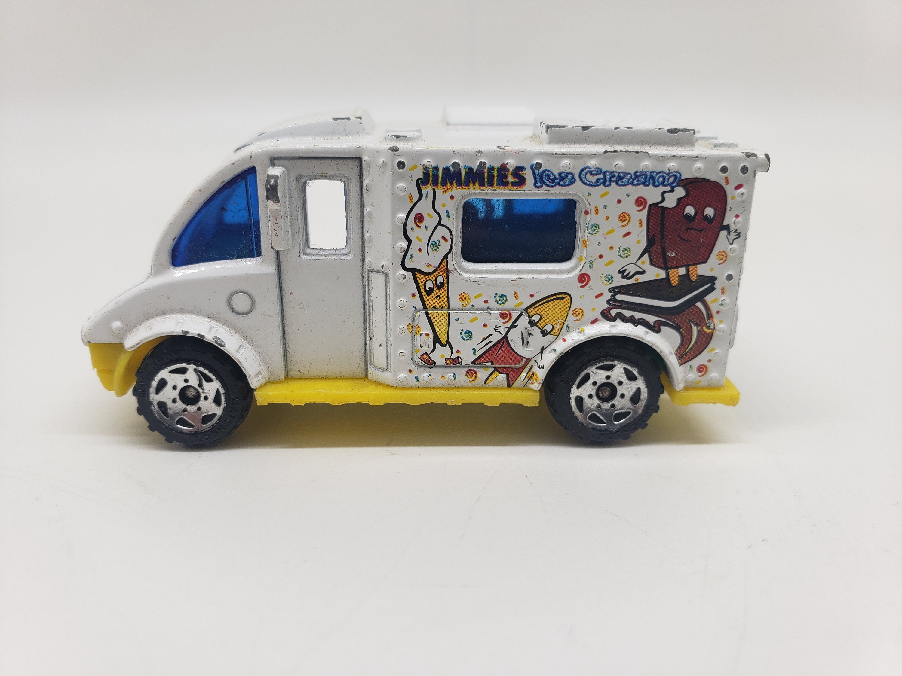 Matchbox Ice Cream Truck White and Yellow Kids Car of the Year - Etsy