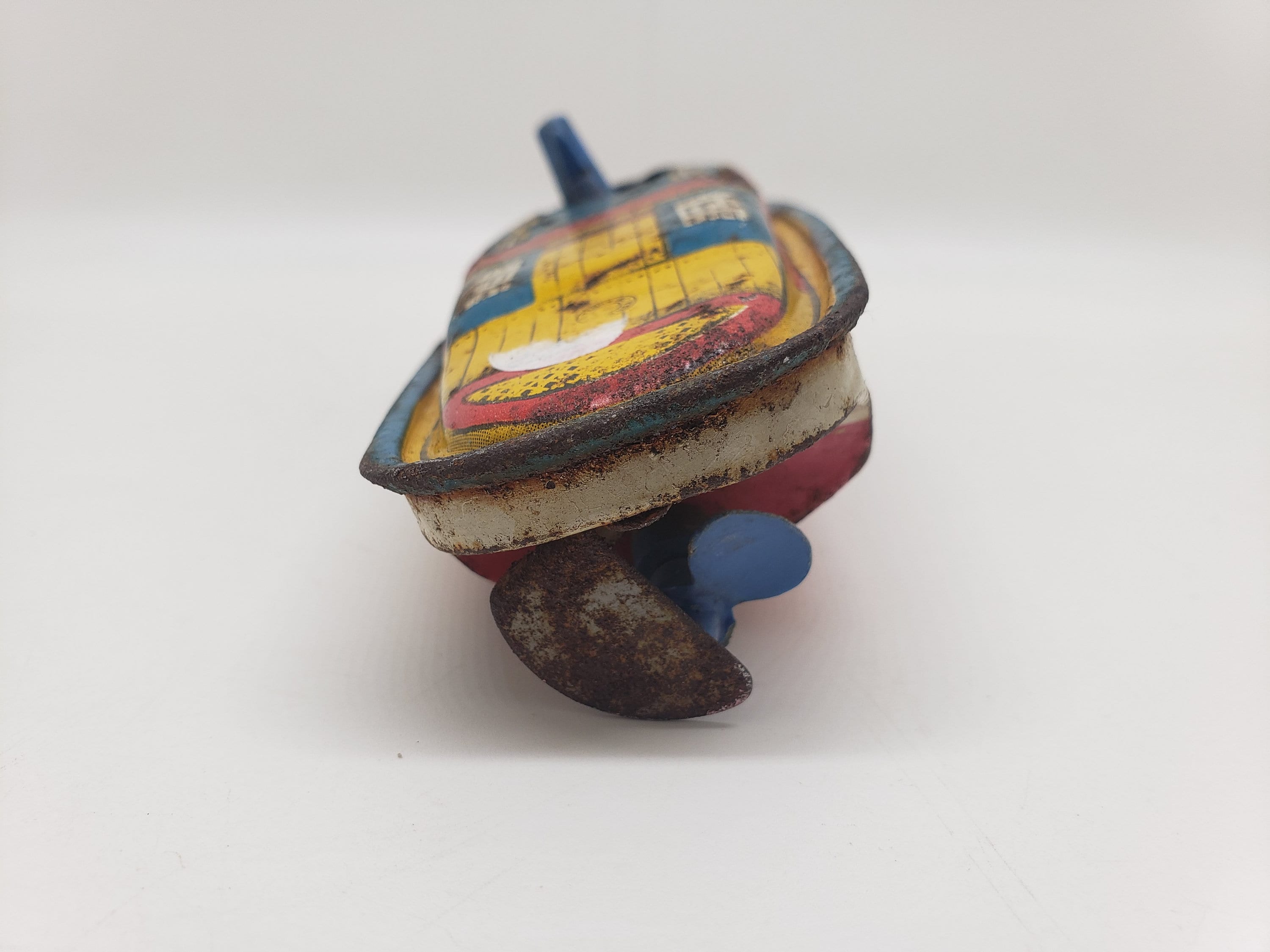 1950 Nautical Tin Boat Red Wind up Toy Vintage Collectable Scale Model ...