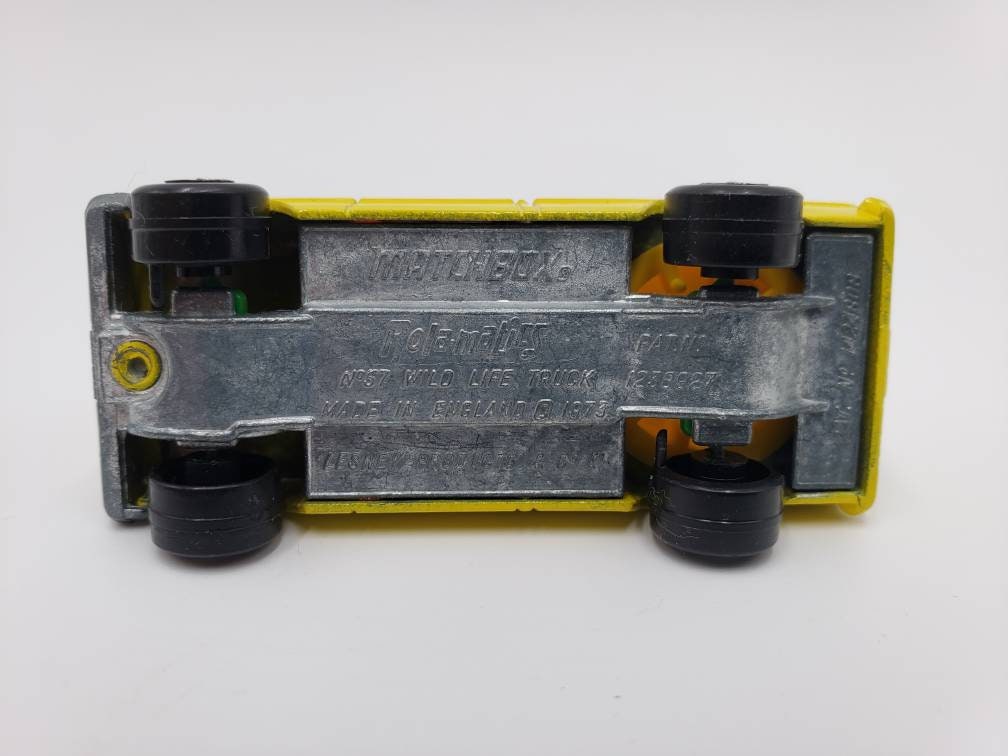 Matchbox Wildlife Truck Yellow Rolamatics - Etsy UK