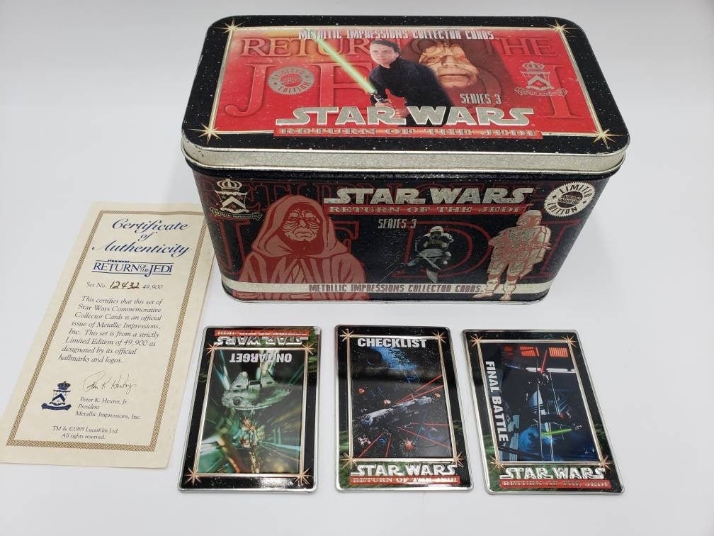 Metallic Impressions Star Wars Return of the Jedi Collectable Trading ...