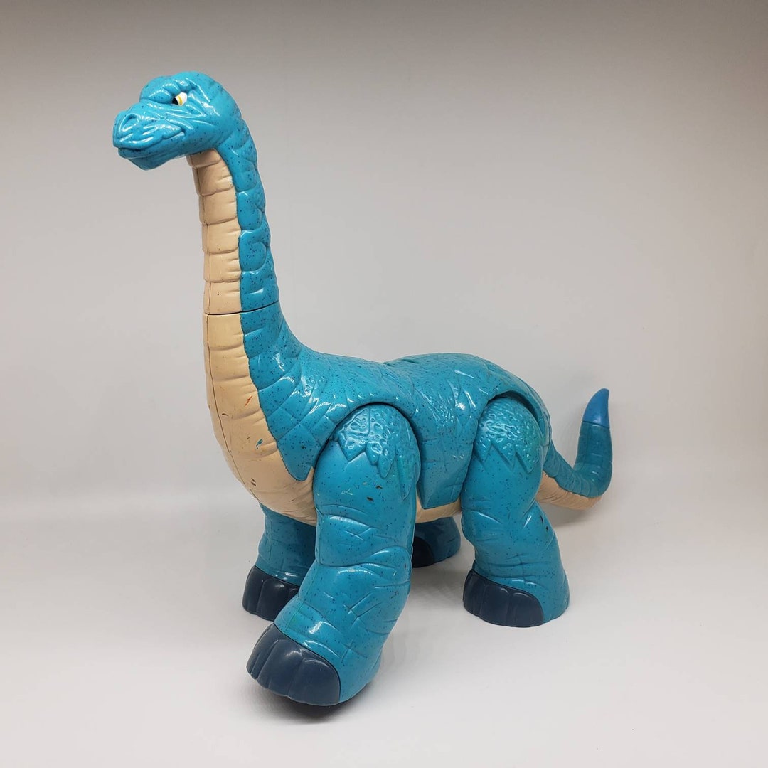 Apatosaurus Dinosaur Figure Blue Fisher Price Collectable - Etsy
