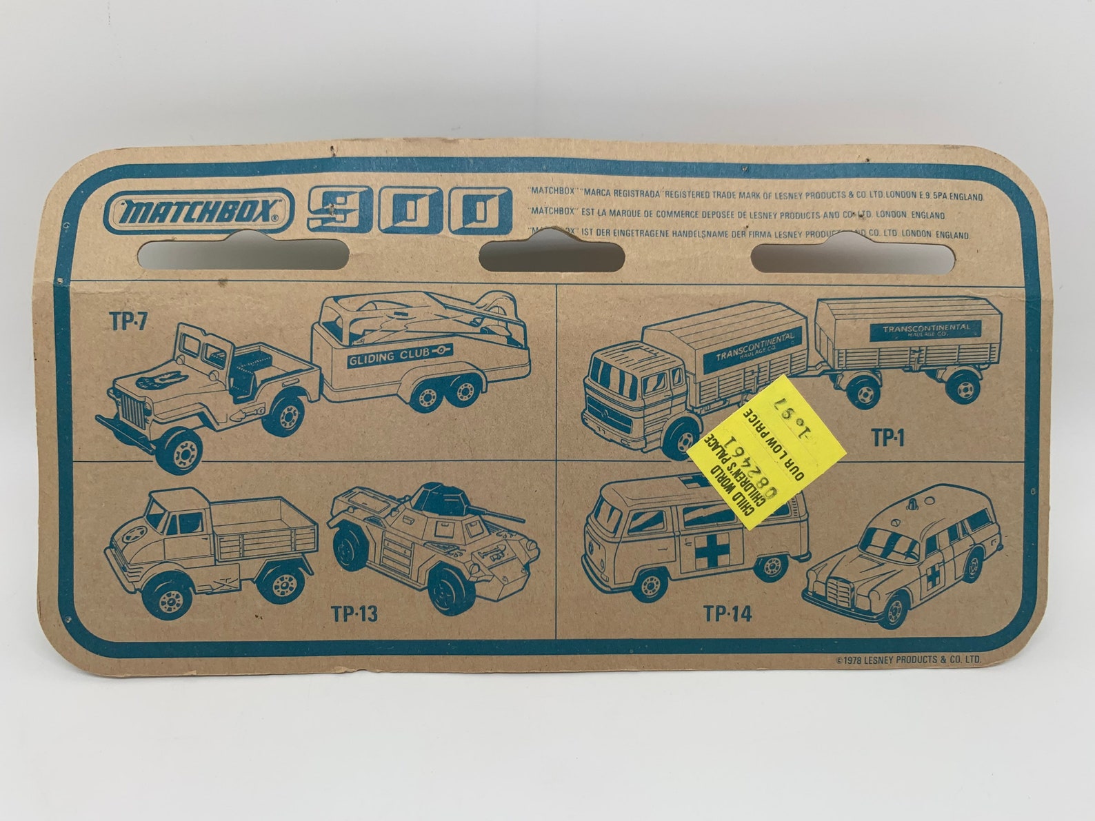 Matchbox Site Engineer Toe Joe Tow Truck Wrecker 900 TP-6 - Etsy