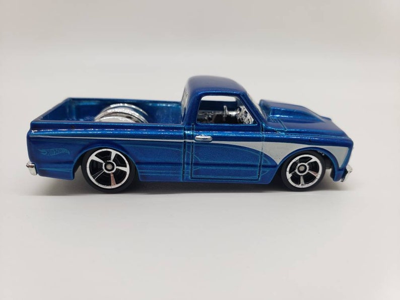 Hot Wheels '67 Chevy C10 Lowrider Blue Miniature Toy Car - Etsy