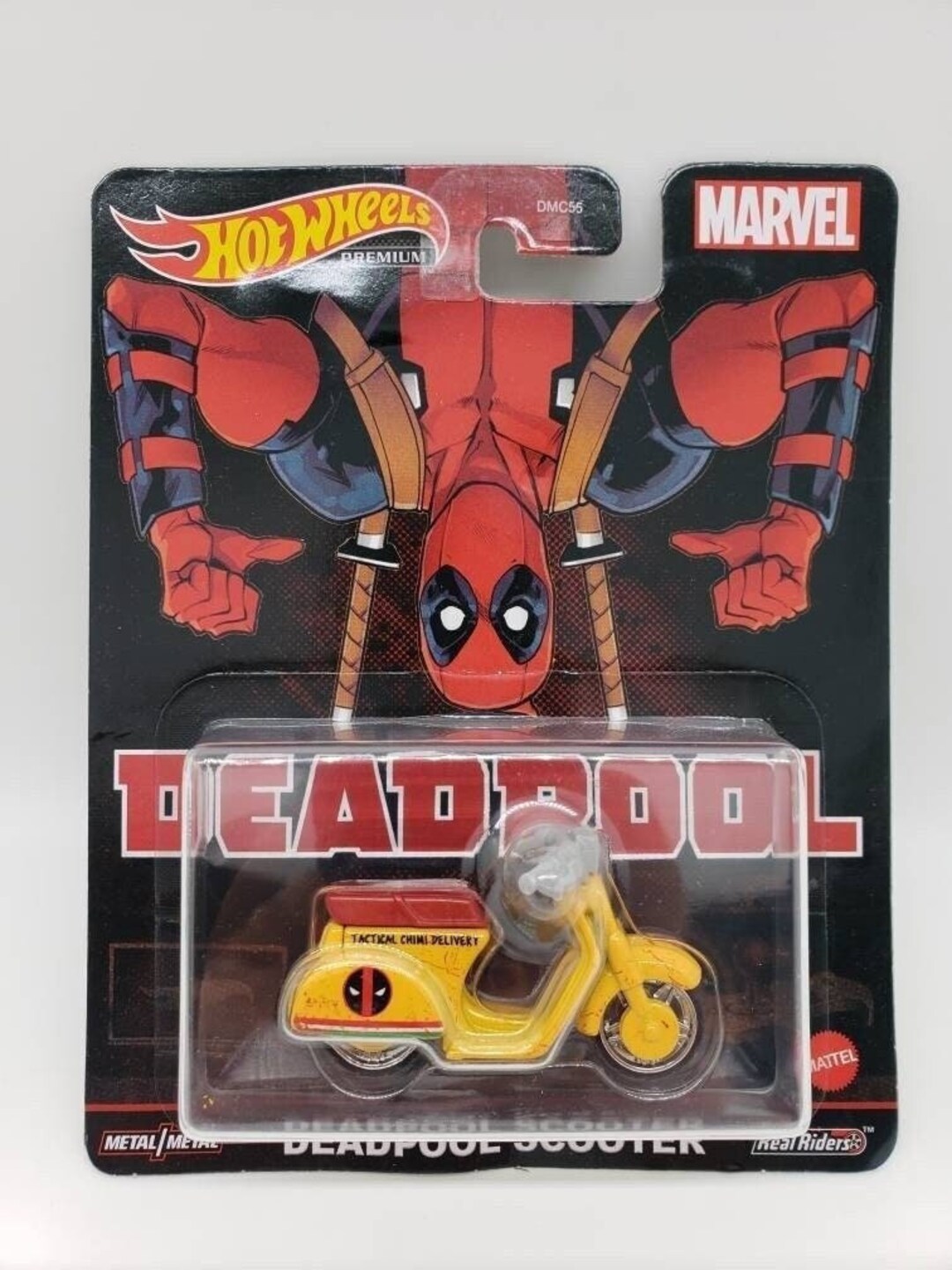 Hot Wheels Deadpool Scooter Yellow Marvel Perfect Birthday Gift ...