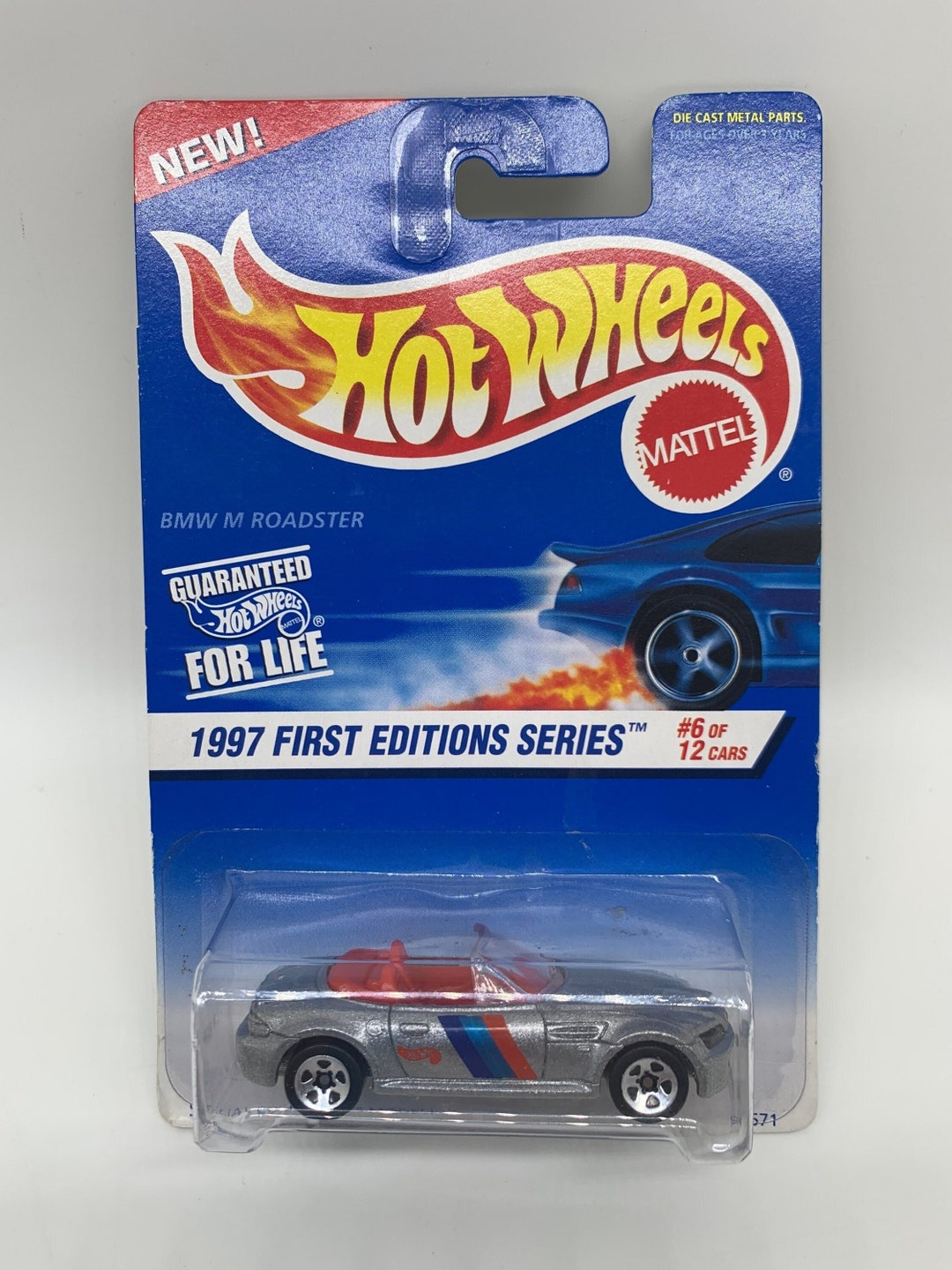 Hot Wheels BMW M Roadster Silver 1997 First Editions Series Miniature ...
