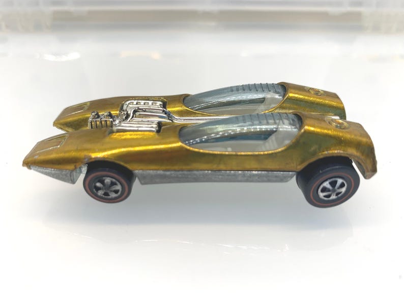 Vintage 1969 Redline Splittin Image Gold Miniature Scale Toy Car - Etsy