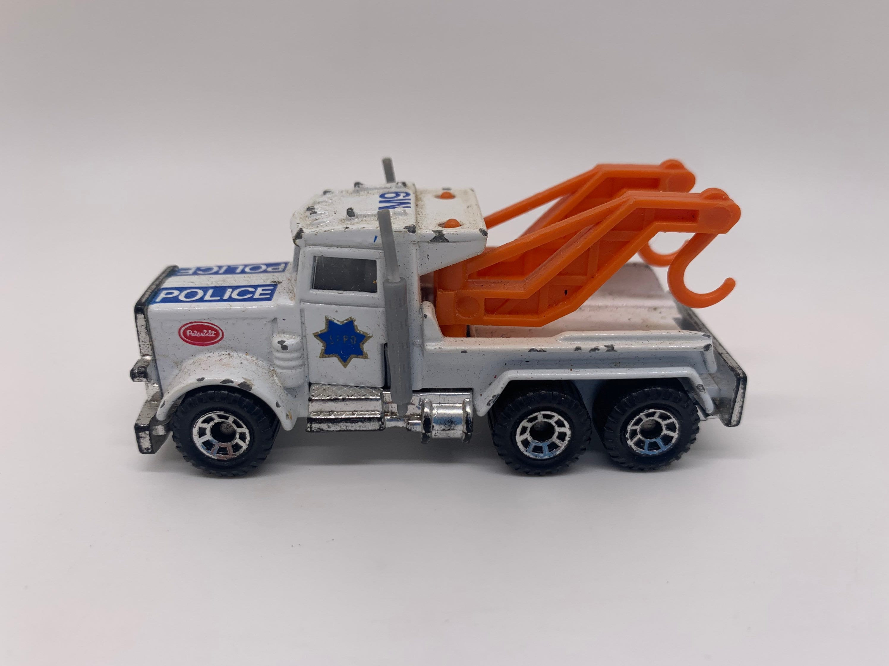 Matchbox Peterbilt Wreck Truck Police M9 Miniature Scale Toy Car - Etsy