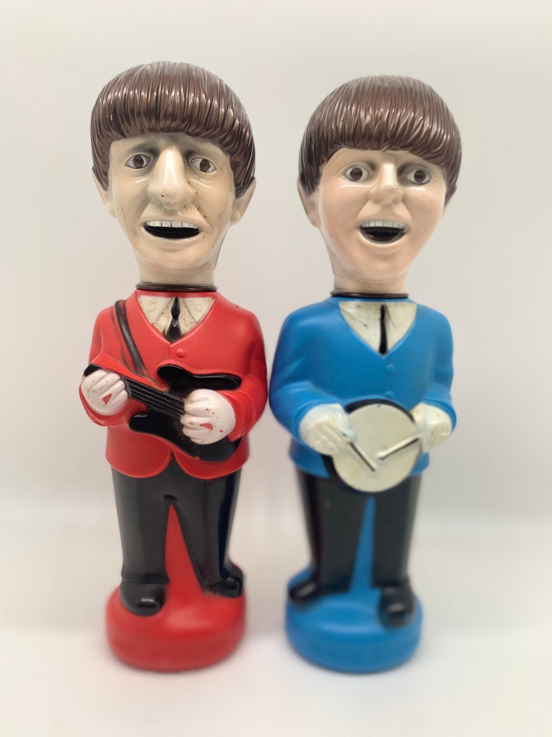 The Beatles 1965 Colgate Soaky Bubble Bath Bottle Paul Mccartney Ringo ...