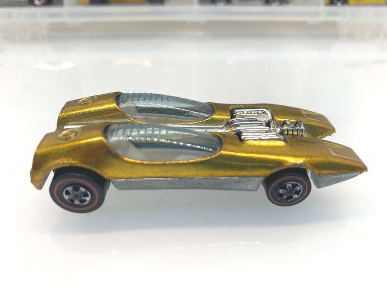 Vintage 1969 Redline Splittin Image Gold Miniature Scale Toy Car - Etsy