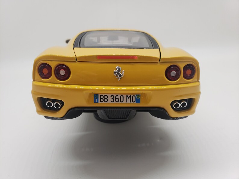 Bburago Ferrari 360 Modena Yellow Perfect Birthday Gift Collectible 118 ...