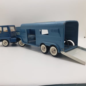 Structo Turbine Vista Dome Horse Van Blue 1960s Collectable Scale Model ...