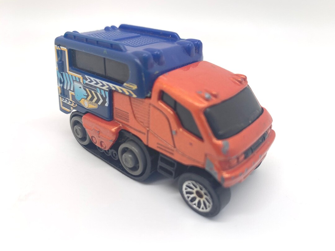 Matchbox Arctic Track Truck Snow Tracker Orange Miniature Scale Toy Car ...
