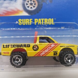 Hot Wheels Surf Patrol Lifeguard Yellow Rescue Squad Collectible ...