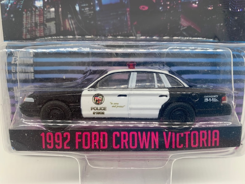 1992 Ford Crown Victoria Police Miniature Toy Car Greenlight ...
