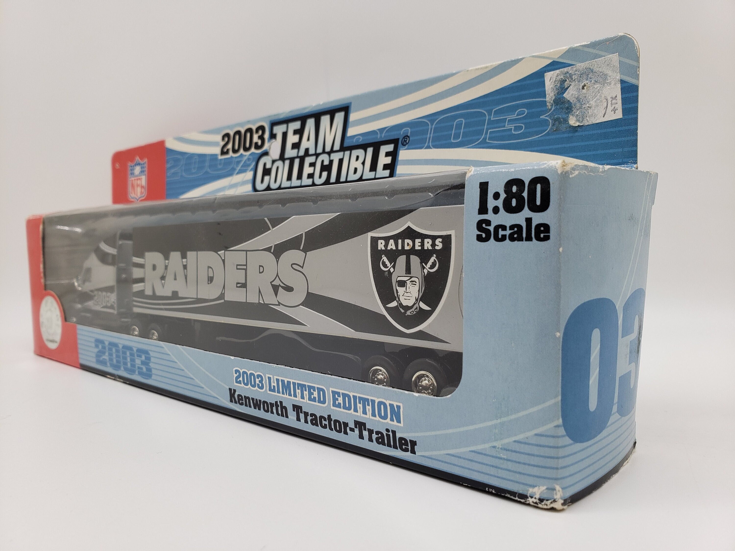 Oakland Raiders Kenworth Tractor-trailer Black Fleer Team Collectibles ...