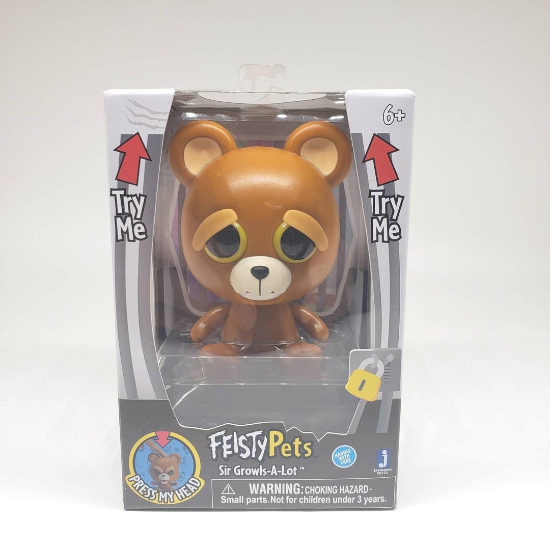 Feisty Pets Sir Growls-a-lot: Brown Bear Collectible Toy Figure - Etsy