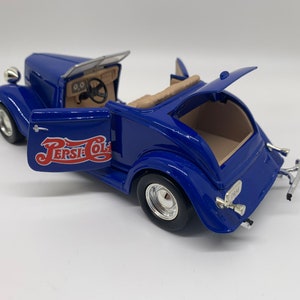 Vintage 1934 Ford Roadster, Pepsi Cola Diecast Car (1:24 Scale) - Etsy