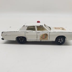 Vintage Matchbox Mercury Park Lane White Lesney Diecast Police Car - Etsy