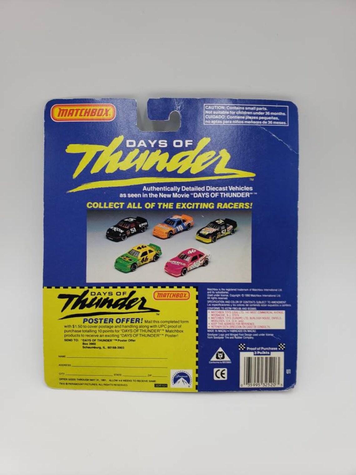 Matchbox DAYS OF THUNDER Nascar red green and black | Etsy