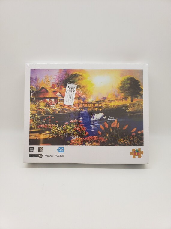 500 Piece Jigsaw Puzzle Ceaco Steve Sundram Swan Lake Romance Jigsaw ...
