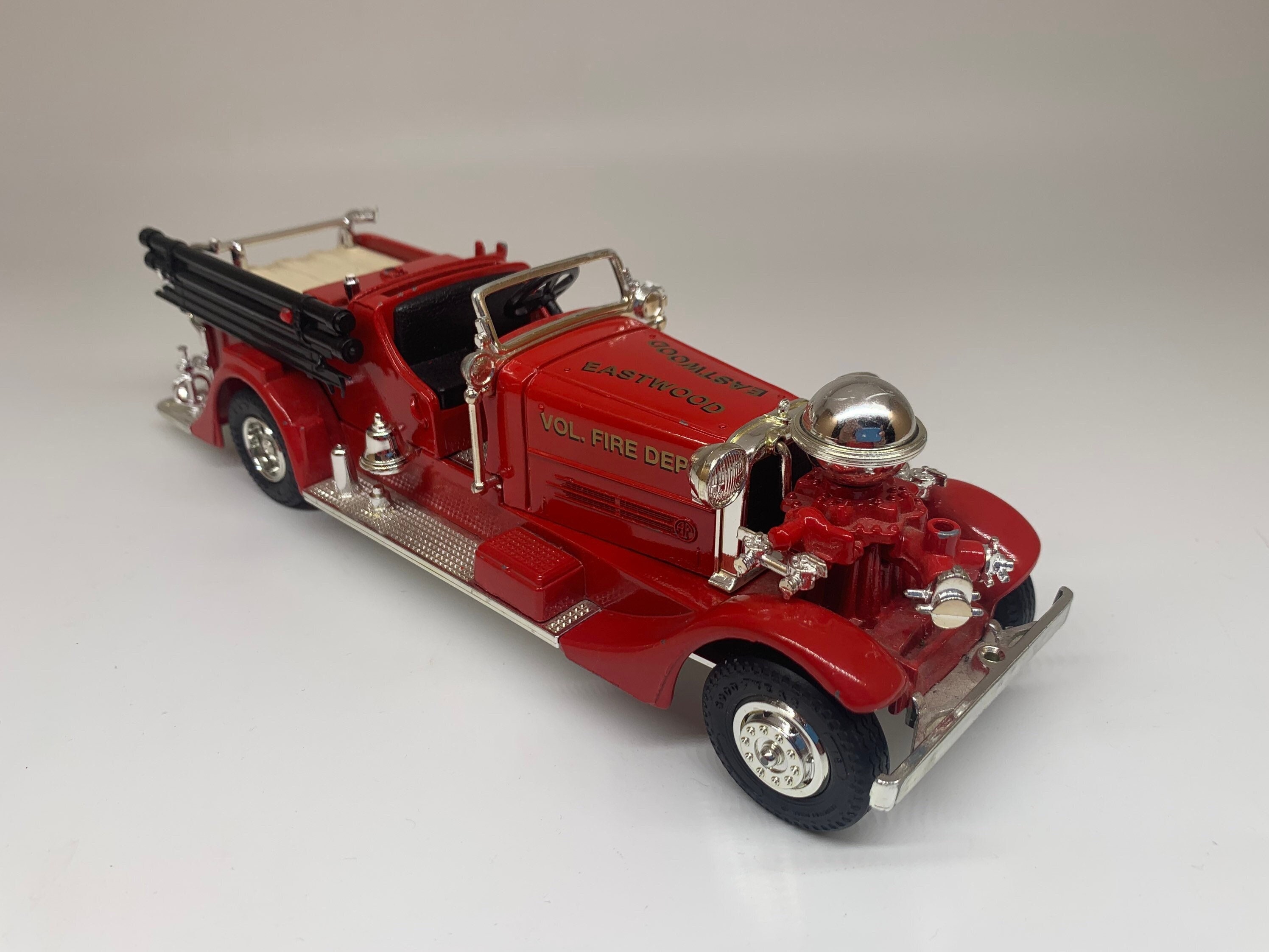 ERTL 1937 Ahrens-fox Fire Truck Red Coin Bank Collectable Diecast Scale ...