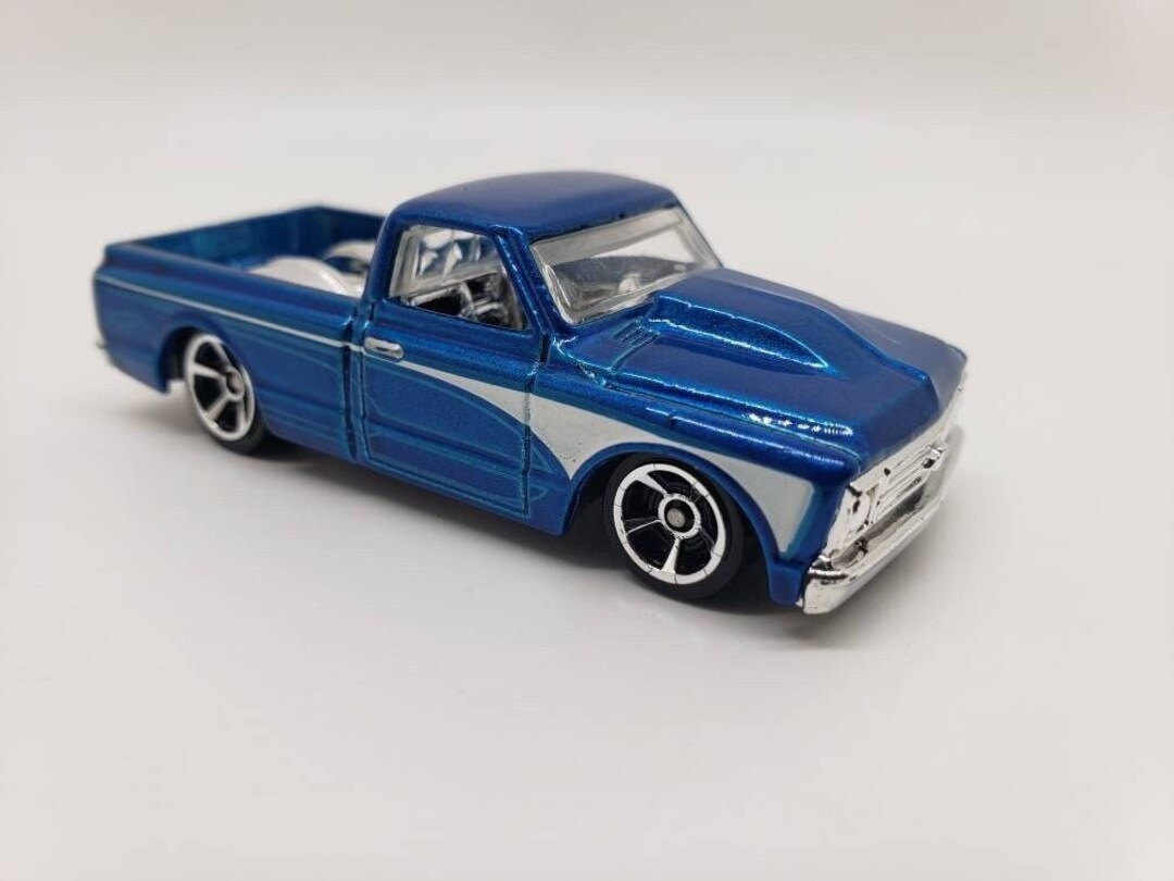 Hot Wheels '67 Chevy C10 Lowrider Blue Miniature Toy Car - Etsy