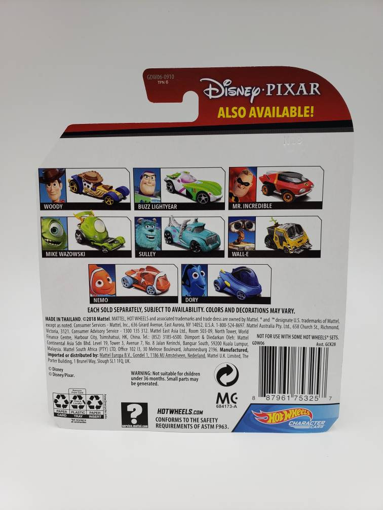 Hot Wheels Mike Wazowski Green Character Cars Perfect Birthday Gift ...