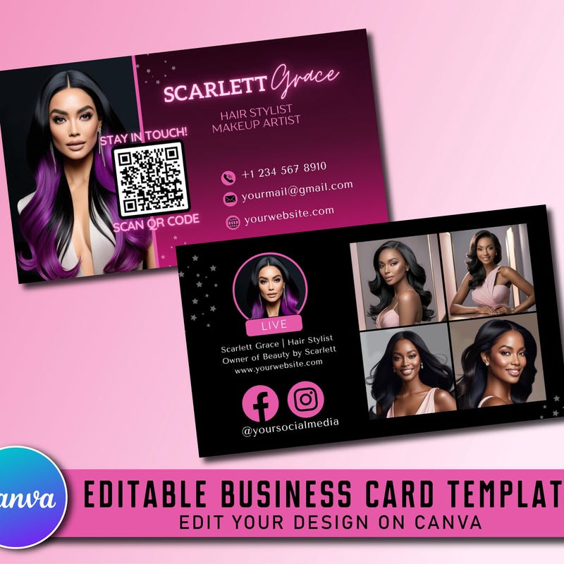 Influencer Business Cards - Etsy