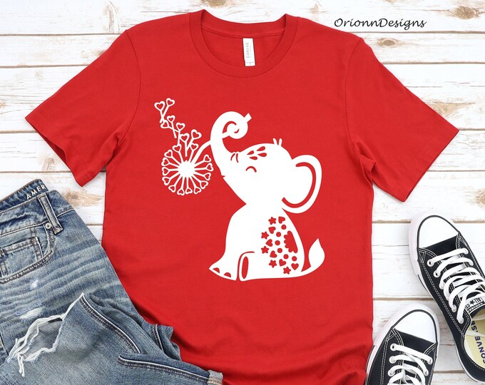 Elephant Shirt Cute Elephant T Shirt Elephant Gift Elephant - Etsy