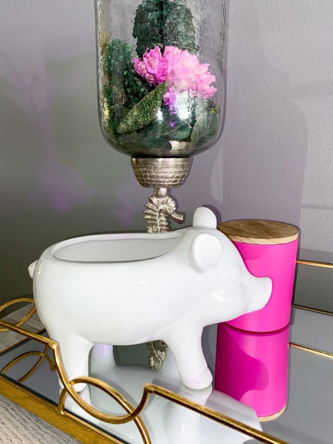 Pig Pot Pig Planter Pig Lover Gift Pig Decor Gift for Mom - Etsy UK