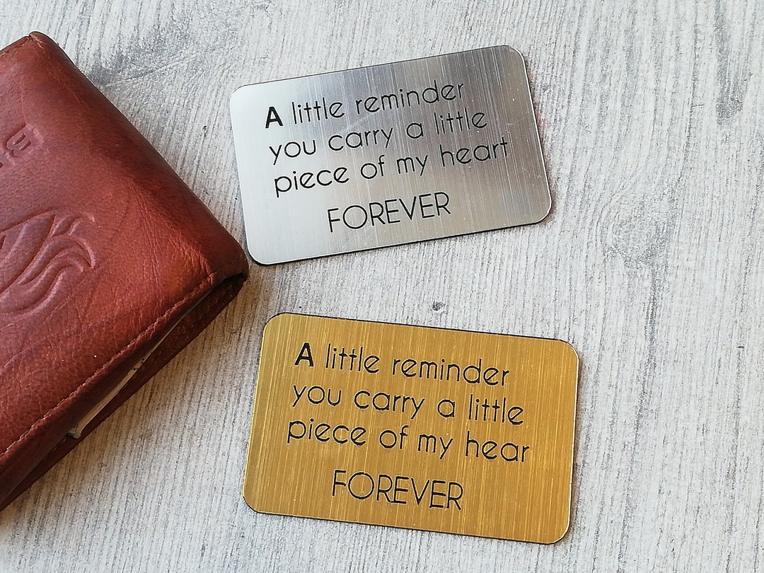 Credit Card Message, Wallet Insert For Boyfriend, Sentimental Gifts For ...