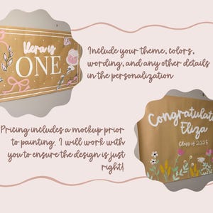 Engagement Hand Painted Custom Brown Kraft Paper Banner - Etsy