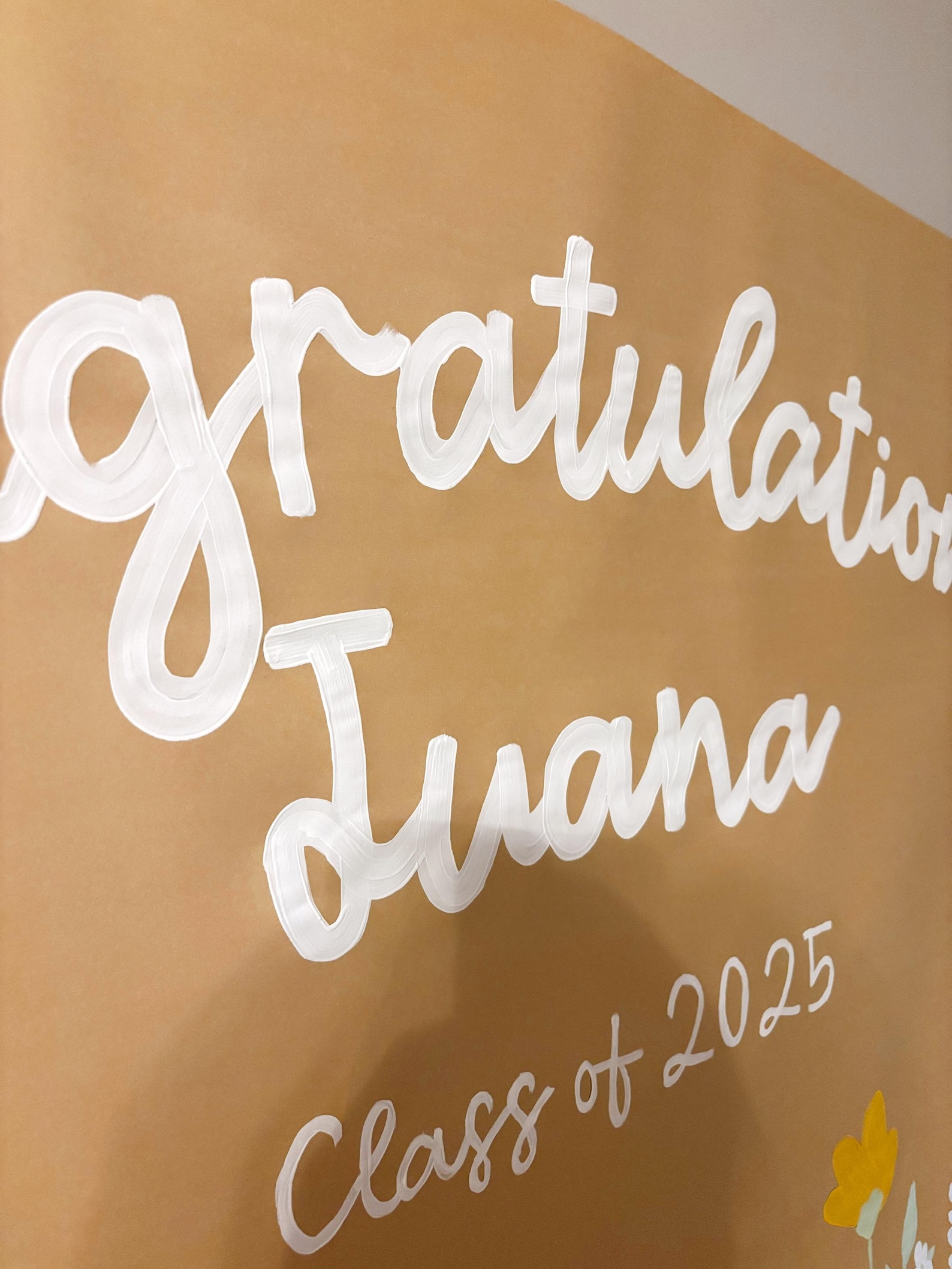 Graduation Hand Painted Custom Brown Kraft Paper Banner - Etsy
