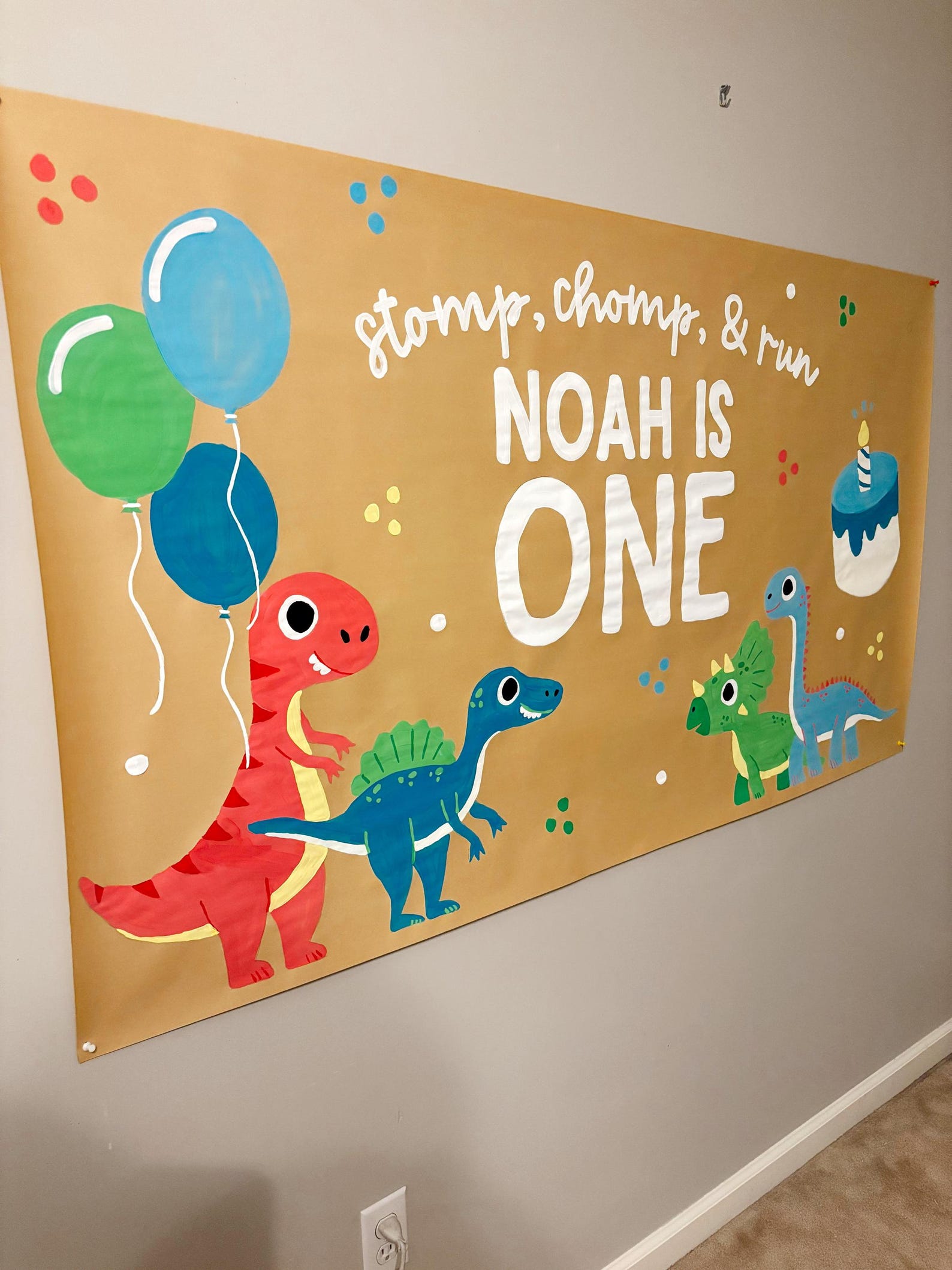 Hand Painted Craft Paper Banner Custom Sign Party Engagement - Etsy