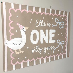 Hand Painted Craft Paper Banner Custom Sign Party Engagement Silly ...