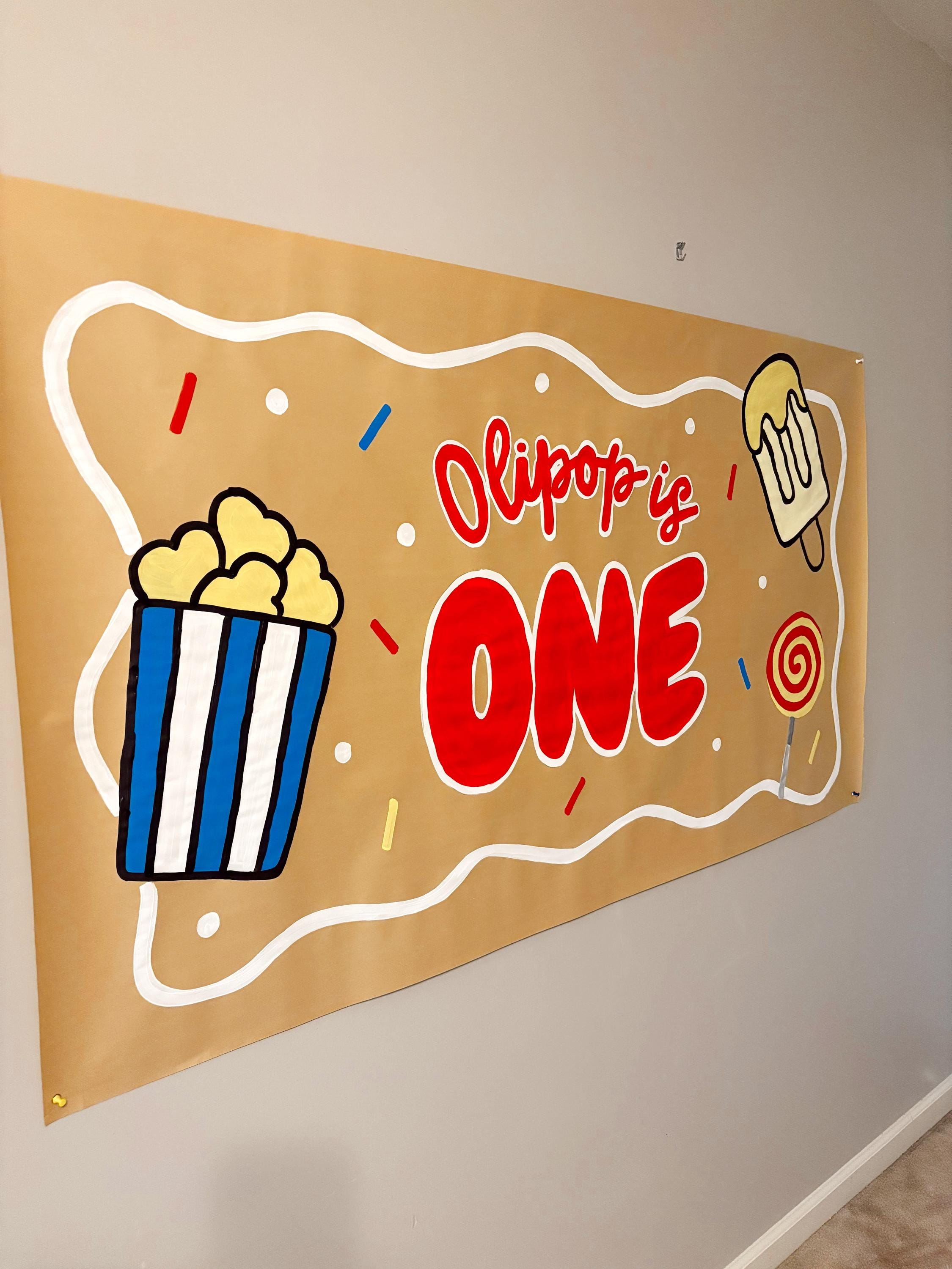 Hand Painted Craft Paper Banner Custom Sign Party Engagement - Etsy