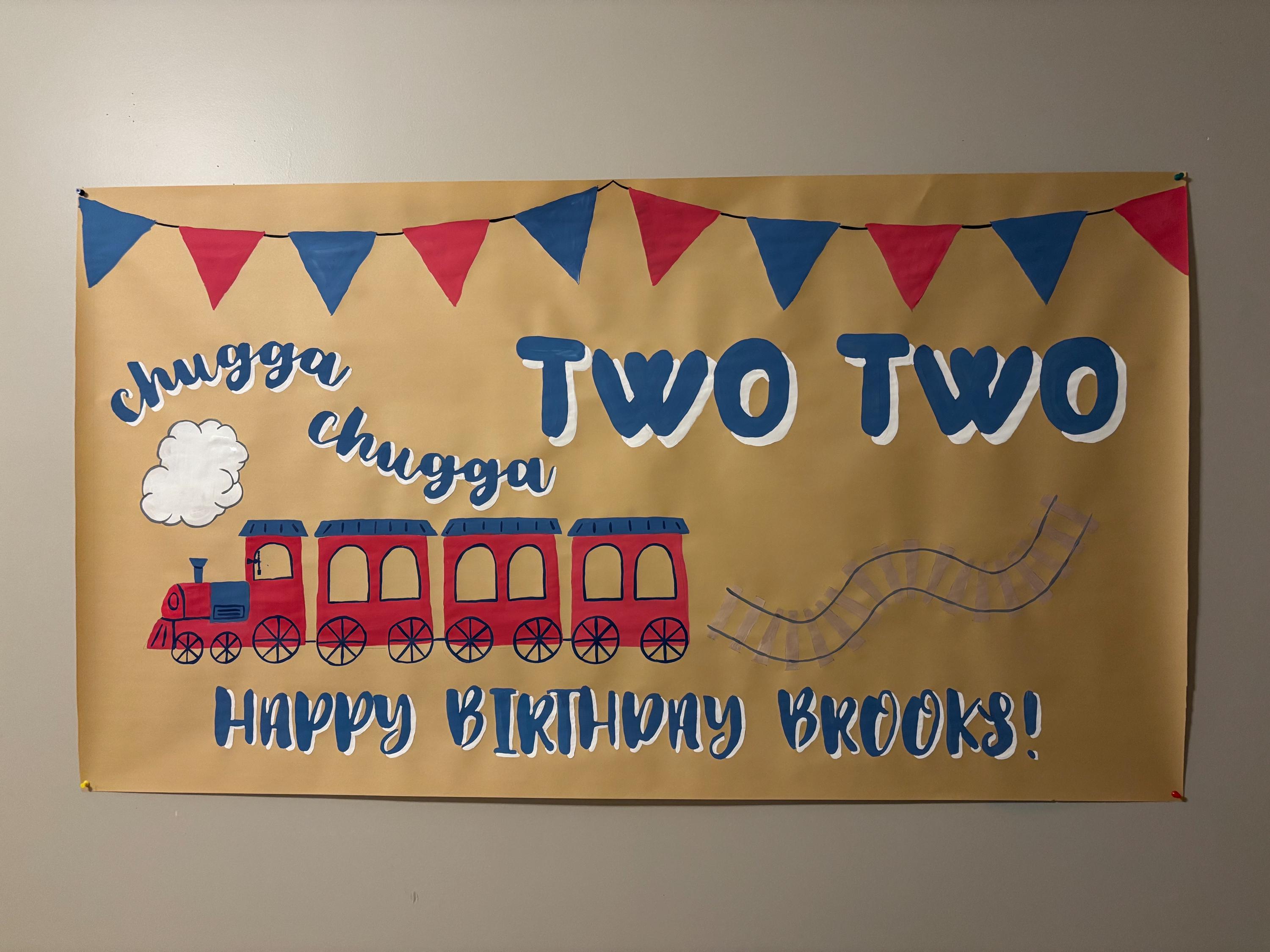 Hand Painted Craft Paper Banner Custom Sign Party Engagement - Etsy