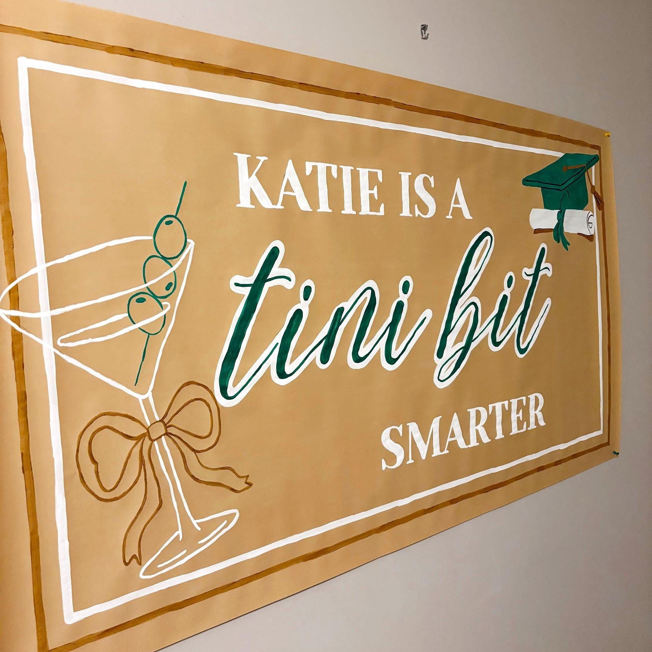 Hand Painted Craft Paper Banner Custom Sign Party Engagement - Etsy