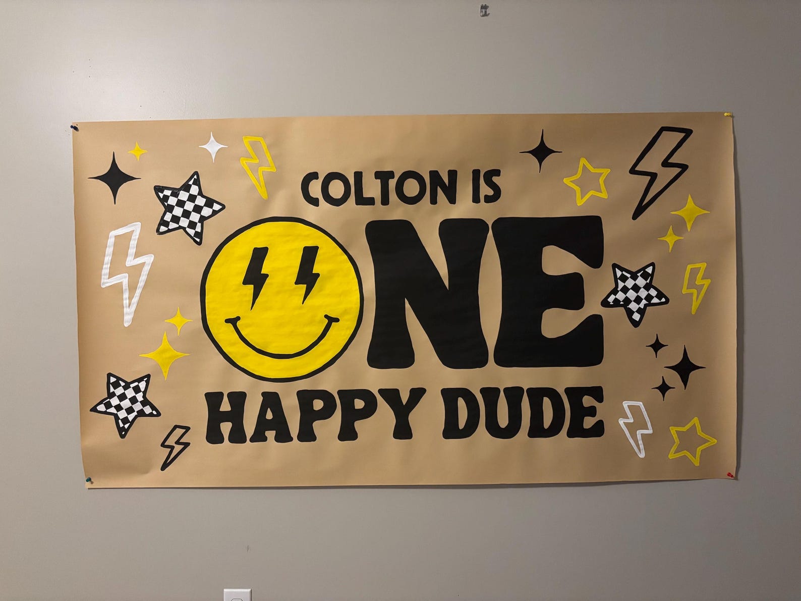 Hand Painted Craft Paper Banner Custom Sign Party Engagement - Etsy