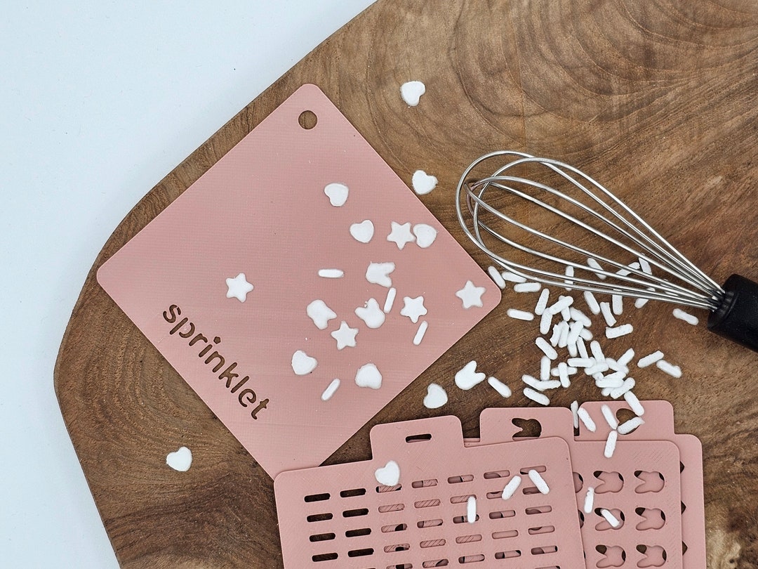Sprinkles Stencil Heart Sugar-free and Vegan Sprinkles 1 Mm Thick ...
