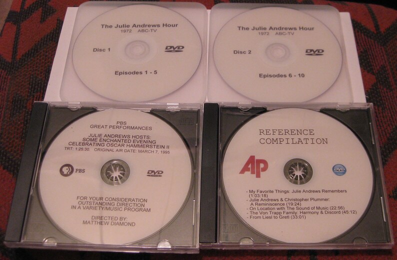 JULIE ANDREWS 4 RARE Dvds Tribute & Documentaries 1971 - Etsy