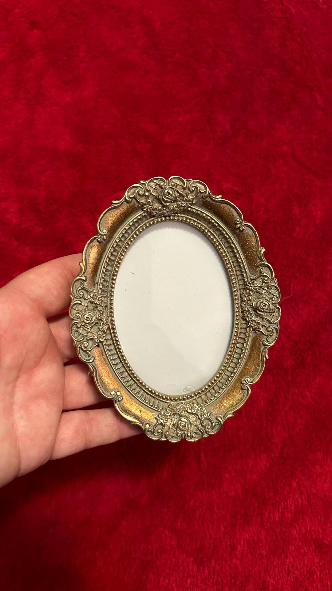 Custom Pet Portrait in 3”x4” Miniature Oval Vertical Frame With a Stand ...