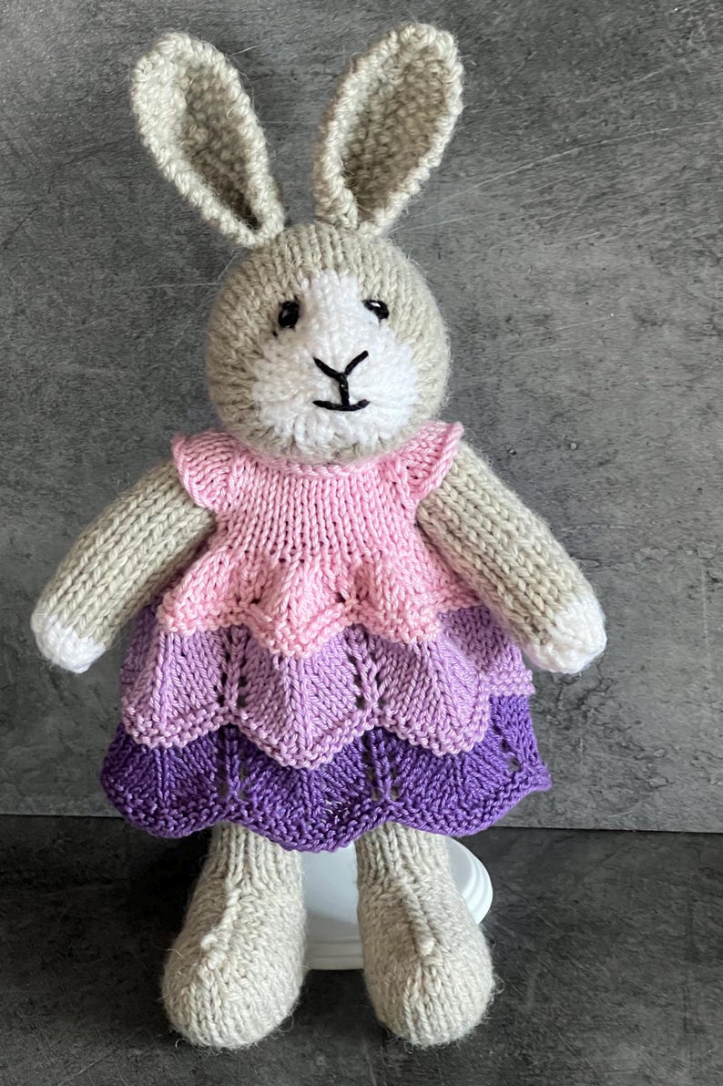 Hand Knitted/handmade Stuffed Bunny/easter Bunny - Etsy