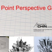 1 Point Perspective Grid Printable Printable Grid Drawing - Etsy Canada