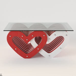 Heart Shape Plywood Coffee Table, Furniture Blueprints, Coffee Table ...