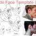 Male Face Template, Male Face Ratio, Male Face Grid, Side Face Template ...